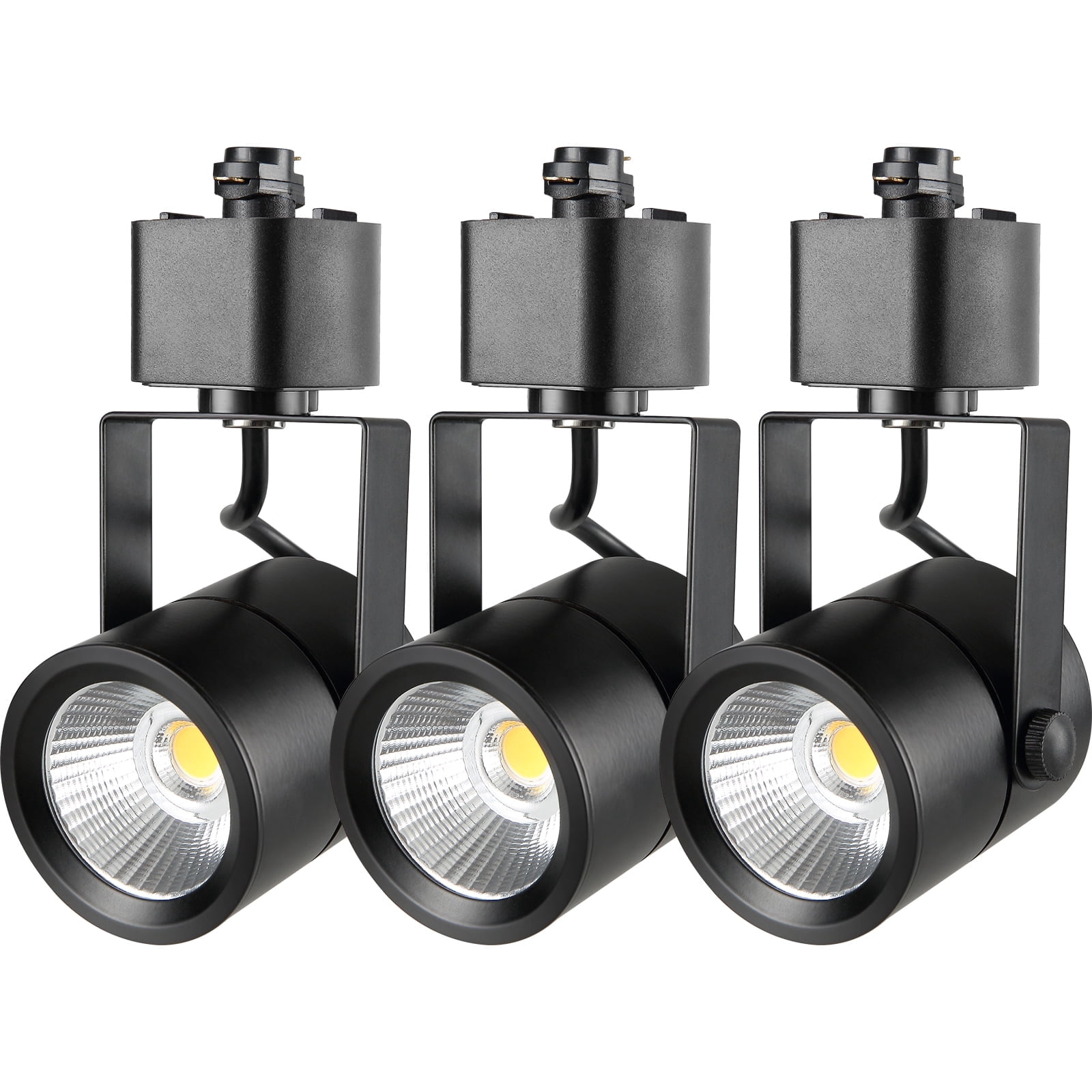 KFFKFF LED Track Lighting Heads Dimmable H Type Fixtures 3 Pack 6.5W ...