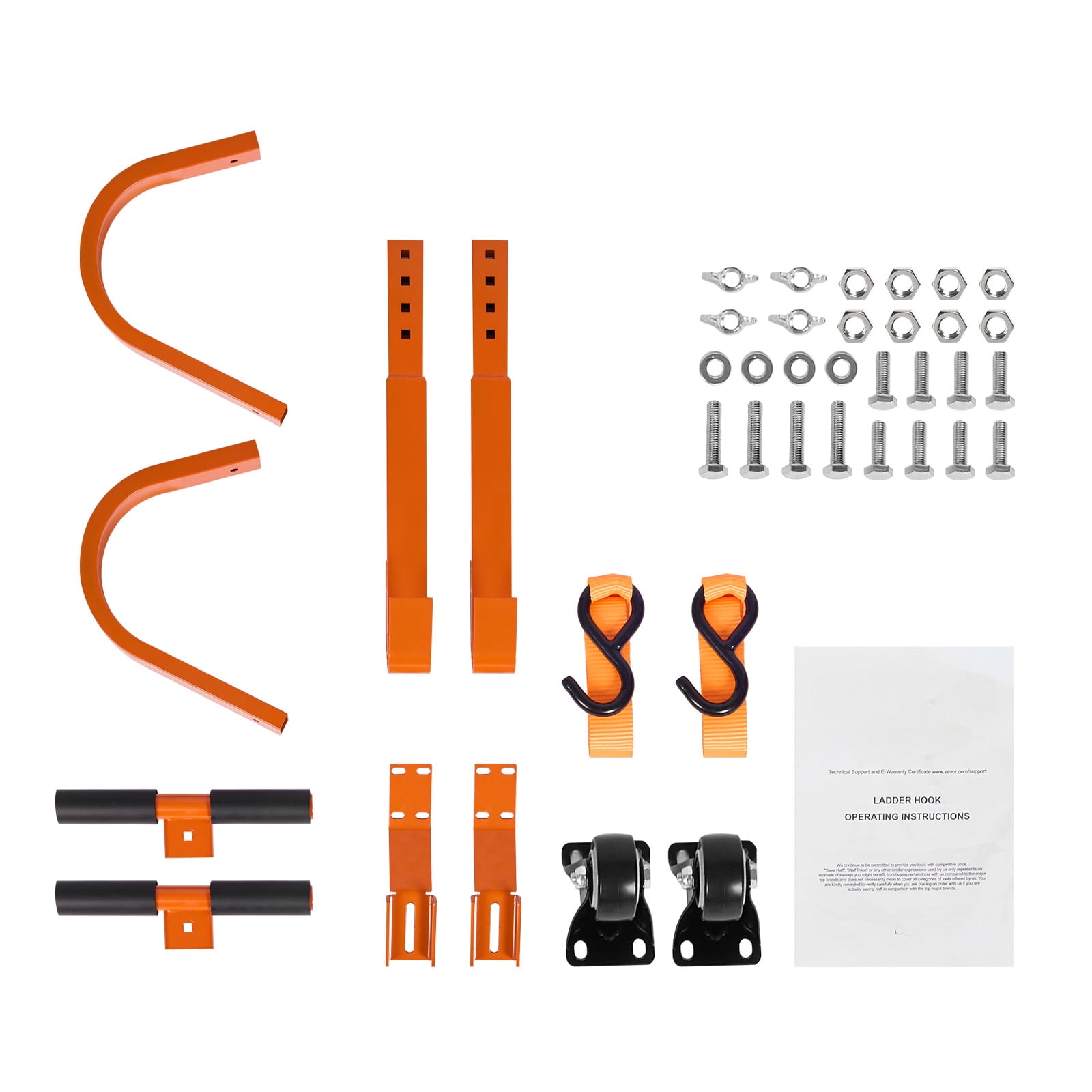 SKYSHALO Ladder Attachment, Pair with Wheels, Durable Steel Support ...