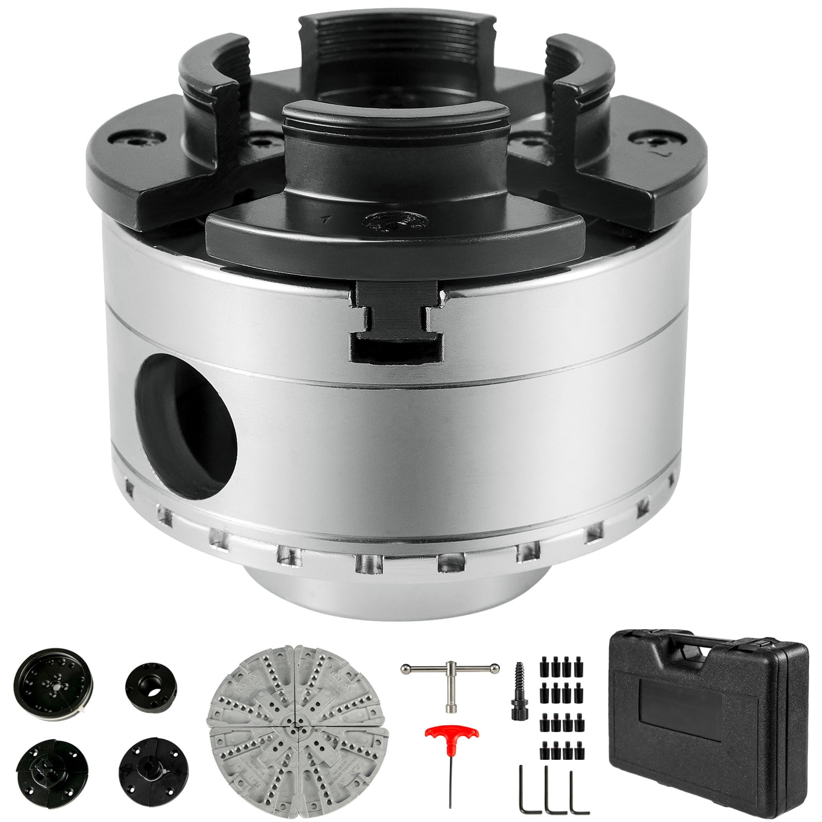 SKYSHALO Lathe Chuck 3.75 Inch Wood Turn Chuck 4 Jaw Lathe Chuck Set ...