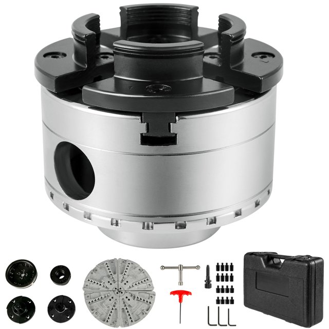 SKYSHALO Lathe Chuck 3.75 Inch Wood Turn Chuck 4 Jaw Lathe Chuck Set ...