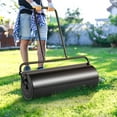 KFFKFF Lawn Roller Yard Roller 17 Gallon Sand/Water Filled Steel Sod ...