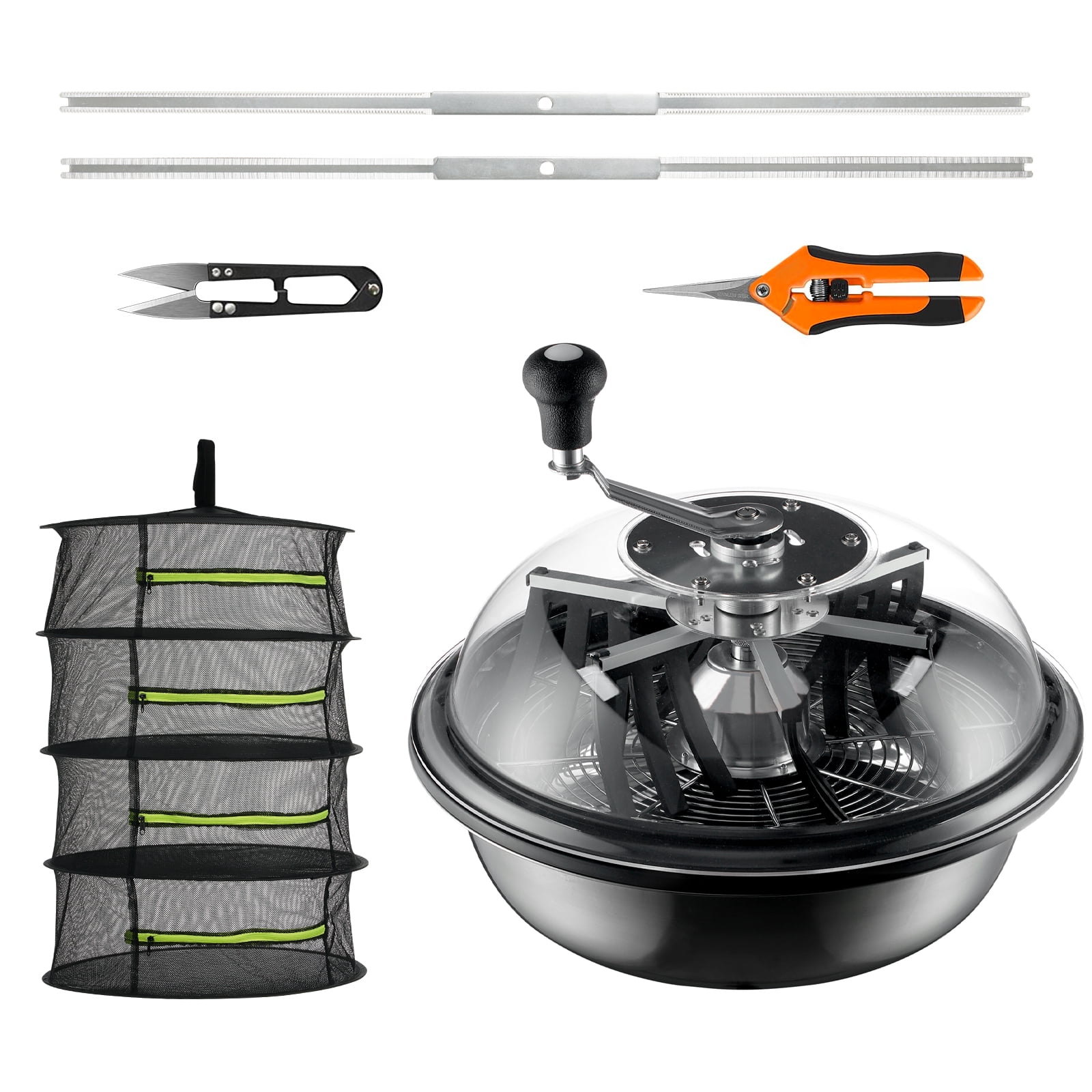 SKYSHALO Leaf Bowl Trimmer 16'' Manual Bud Trimmer with Stainless-Steel ...