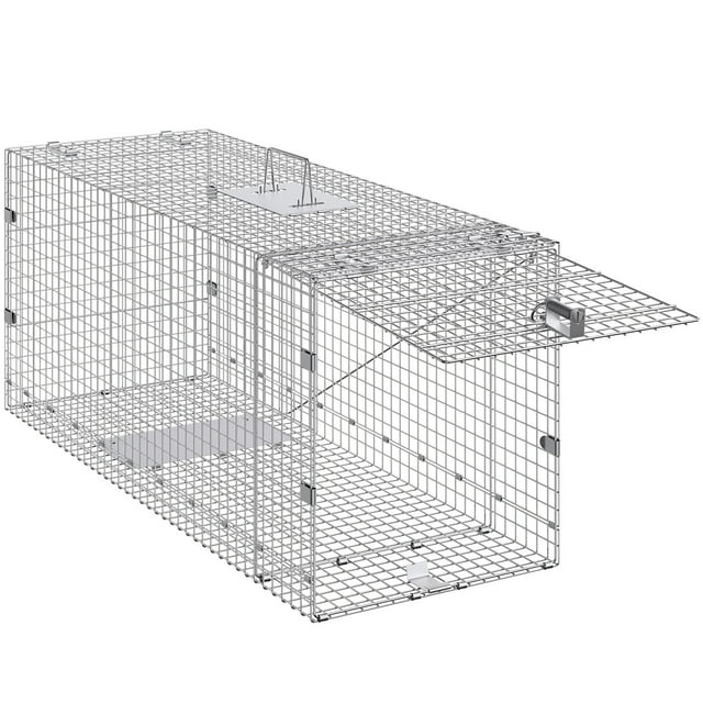 Free Shipping! SKYSHALO Live Animal Cage Trap 42" x 16" x 18" Humane ...