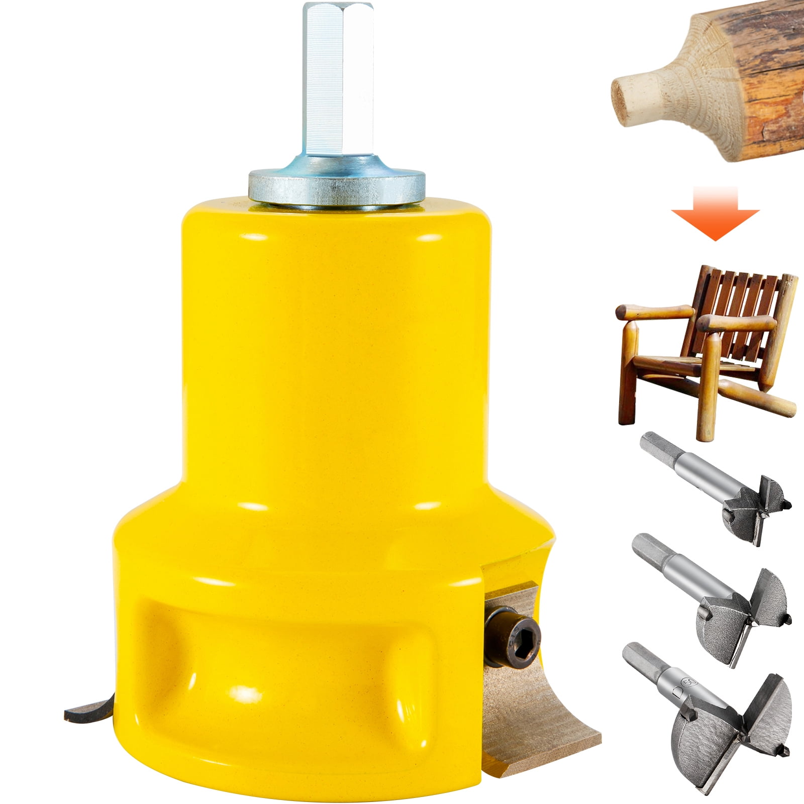 KFFKFF Log Tenon Cutter, Diameter 1.5" / 38 mm, Durable Aluminum ...