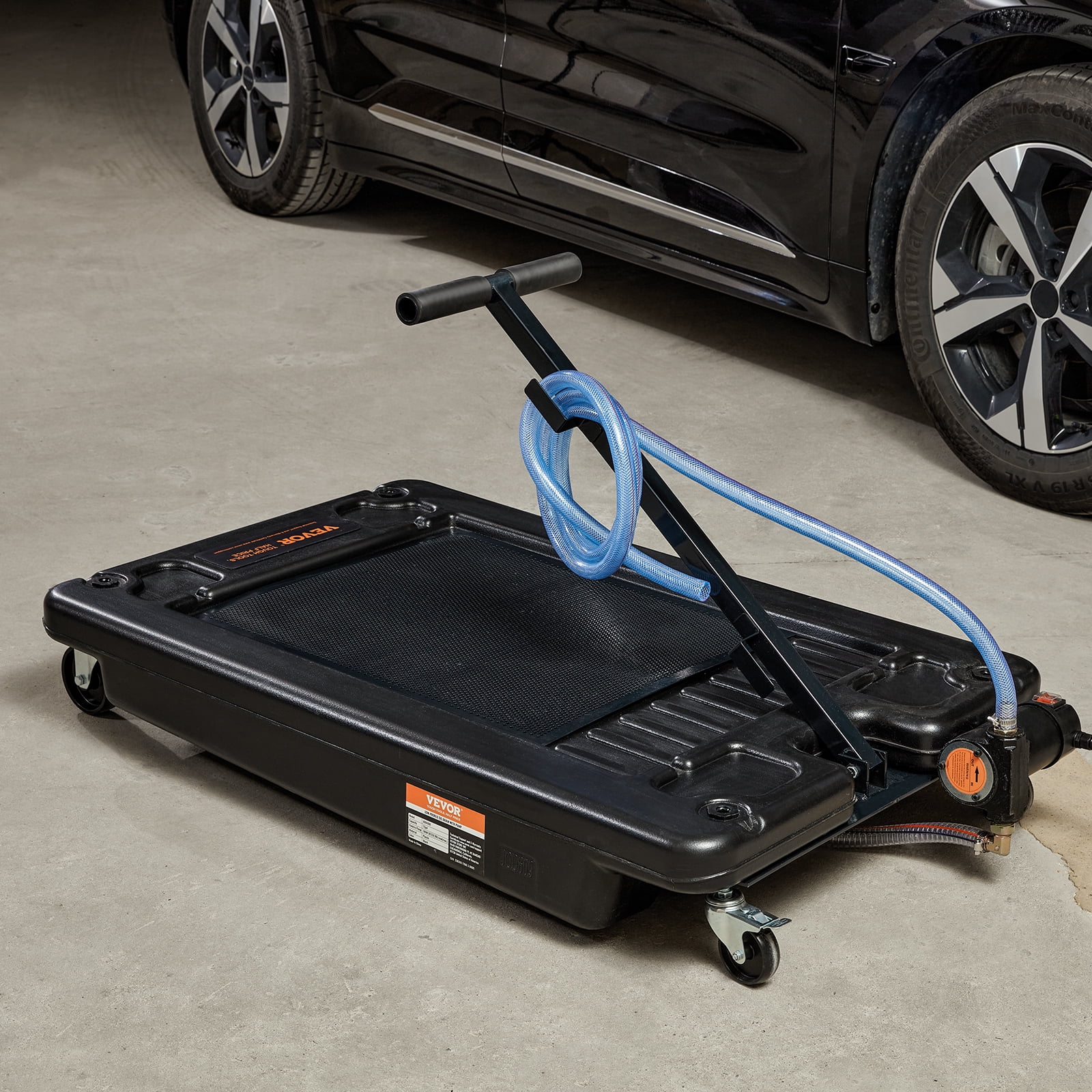 Telyswee 20 Gallon Oil Drain Pan Oil Drain Tank, 76L Low Profile Oil ...