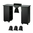 SKYSHALO Manicure Table Nail Desk for Nail Tech, Nail Table Beauty ...