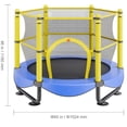 SKYSHALO Mini Round Trampoline for Kids, Blue, 46.46 x 60.00 x 60.00 ...