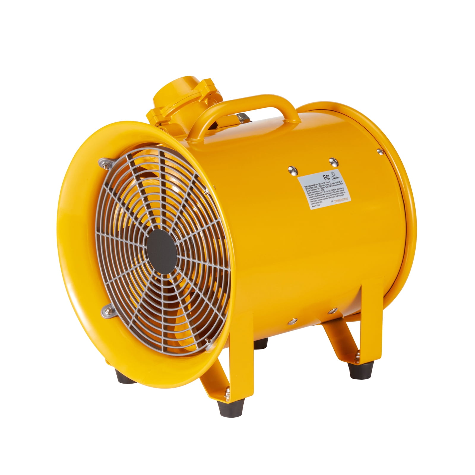 SKYSHALO Mobile Air Mover, 12" Robust Tube Fan, 550W Potent Garage ...