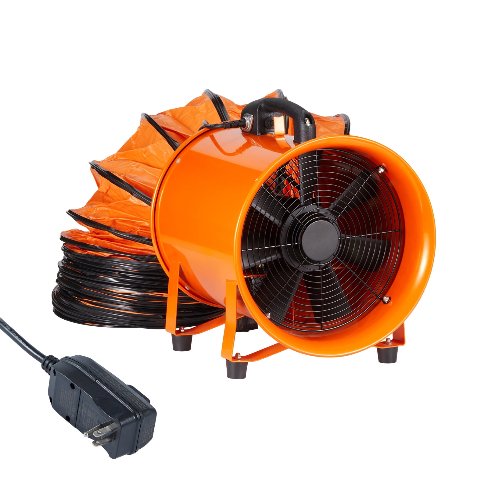 SKYSHALO Mobile Air Mover, 16" Robust Tube Fan & 16.4ft Flexible Duct ...