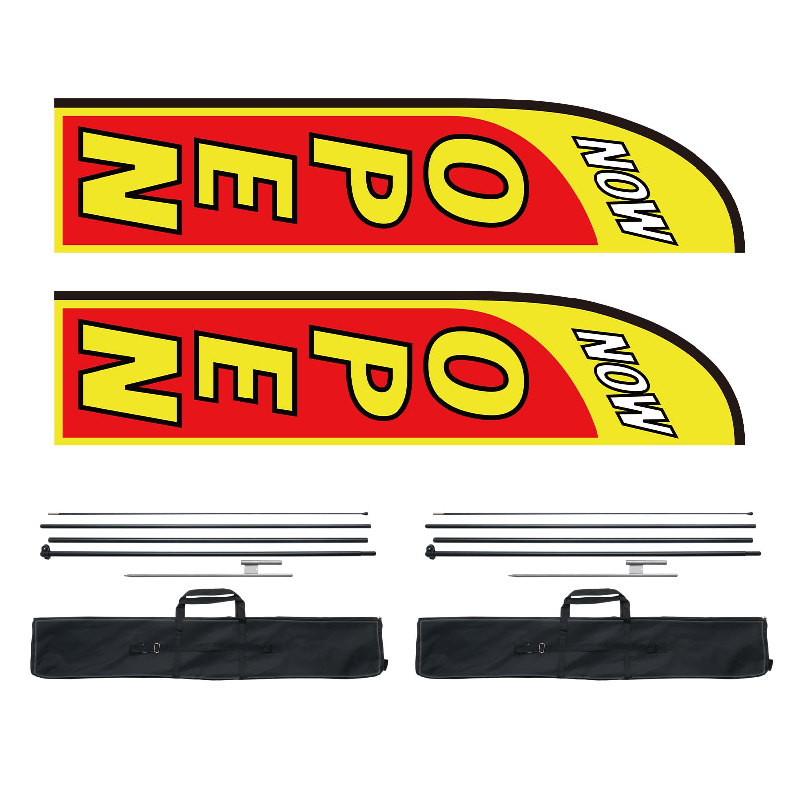 KFFKFF Open Banners with Mounting Set, Outdoor Business Promotional ...