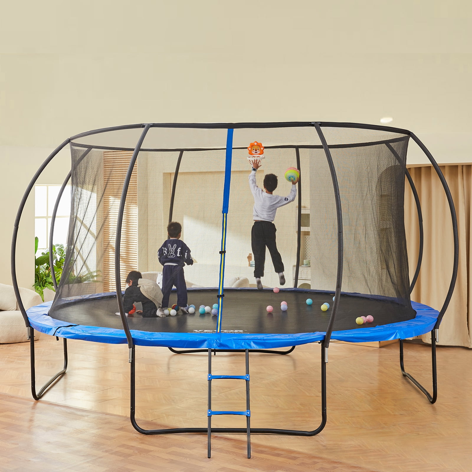 SKYSHALO Outdoor Recreational Trampoline for Kid's with safety ...
