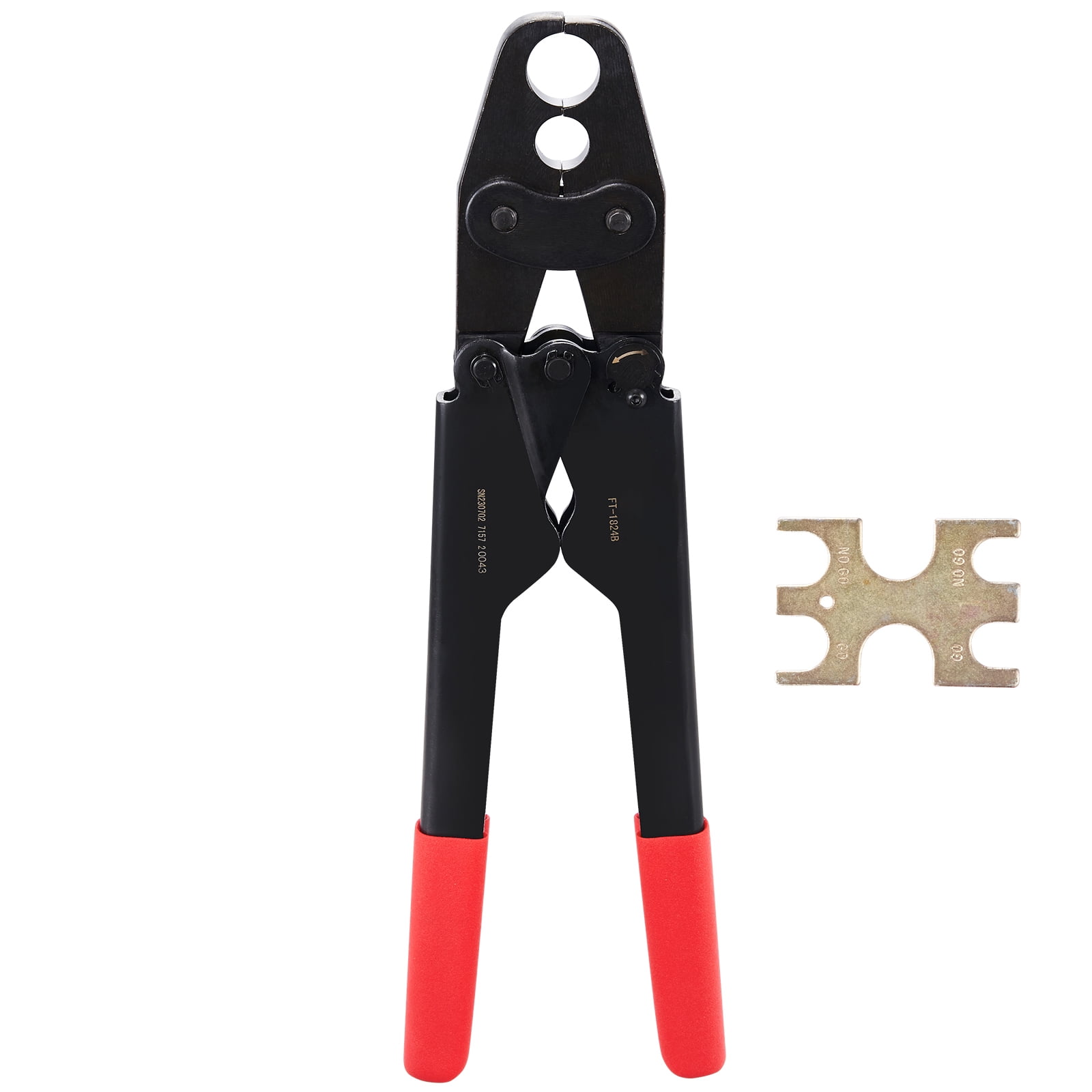 SKYSHALO PEX Crimping Tool, Dual Head Combo PEX Crimper Tool for 1/2 ...