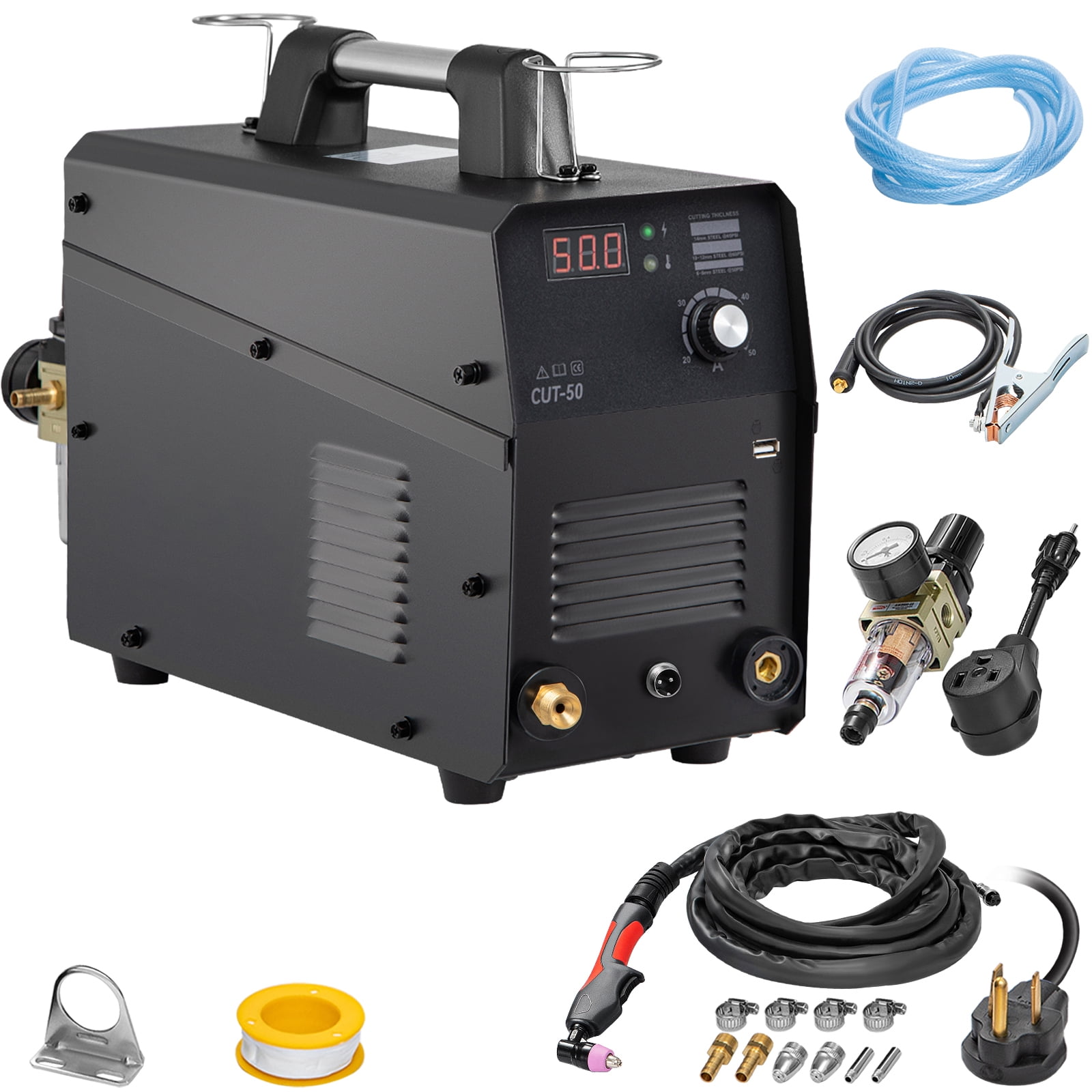 SKYSHALO Plasma Cutter, 50Amp, Air Cutting Machine with Plasma Torch ...