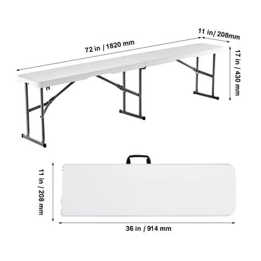 Ktaxon 6' Portable Foldable Bench, Ideal for Outdoor Party, Picnic ...