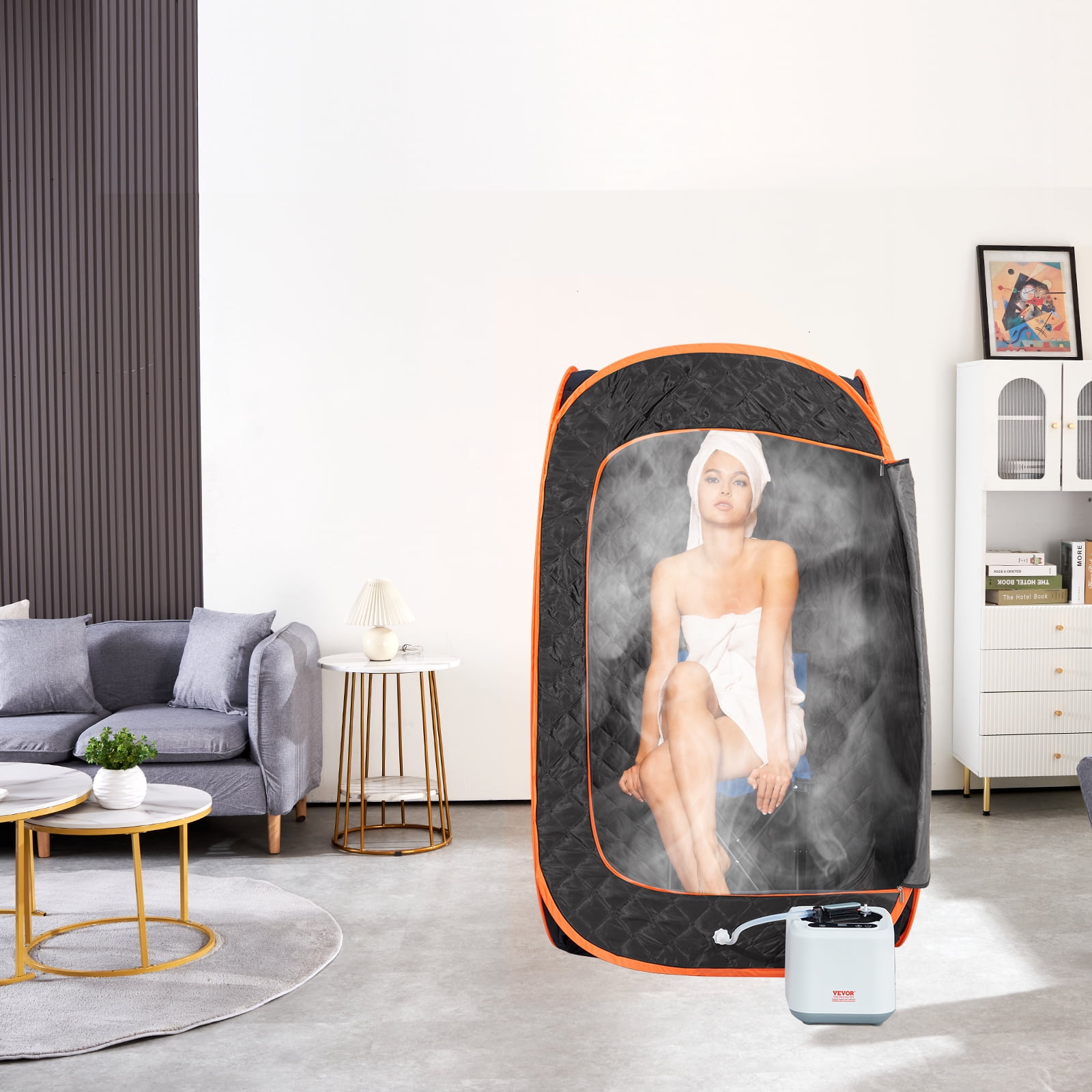 SKYSHALO Personal Portable Steam Sauna Tent, Single Person 1000 Watt ...