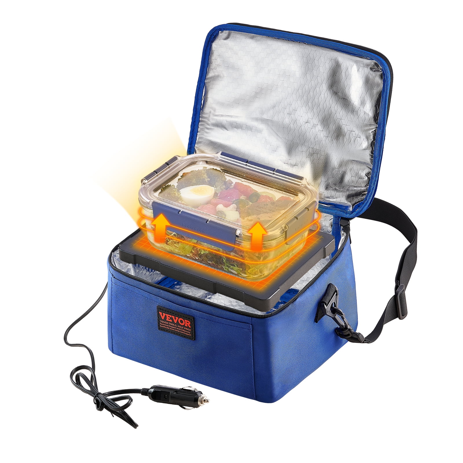 KFFKFF Portable Oven 12V Car Food Warmer 2QT 55W Portable Mini Personal ...