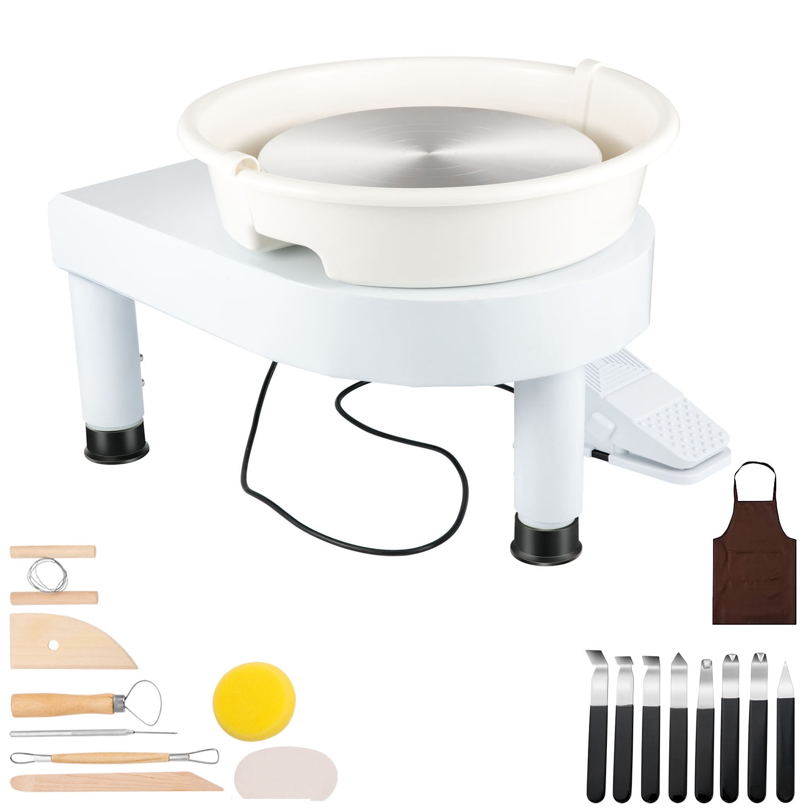 KFFKFF Pottery Wheel, 14in Ceramic Wheel Forming Machine, 0-300RPM ...