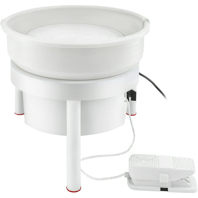 KFFKFF Pottery Wheel 36cm Pottery Forming Machine with Foot Pedal ...