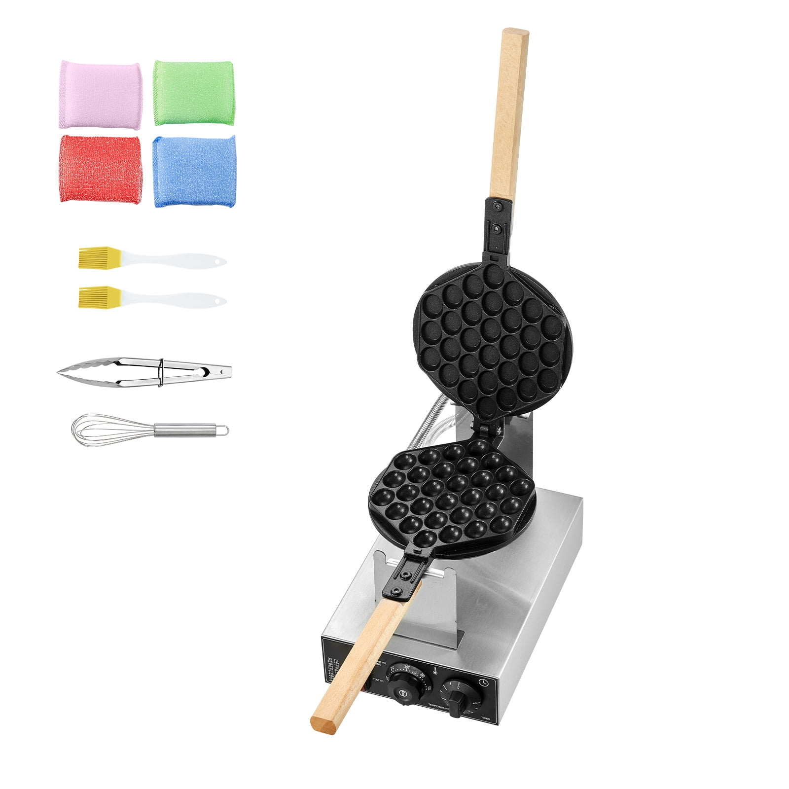 KFFKFF Electric Waffle Maker, Professional Waffle Iron, 1400W, for ...