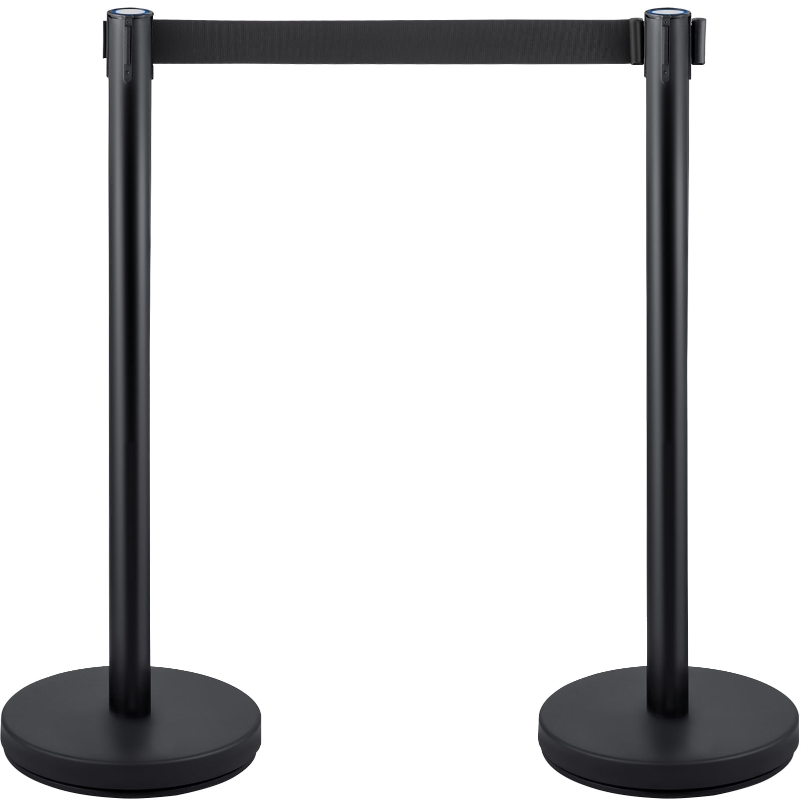 KFFKFF Queue Management Posts, 4-Pack, with 6.6 ft Black Retractable ...