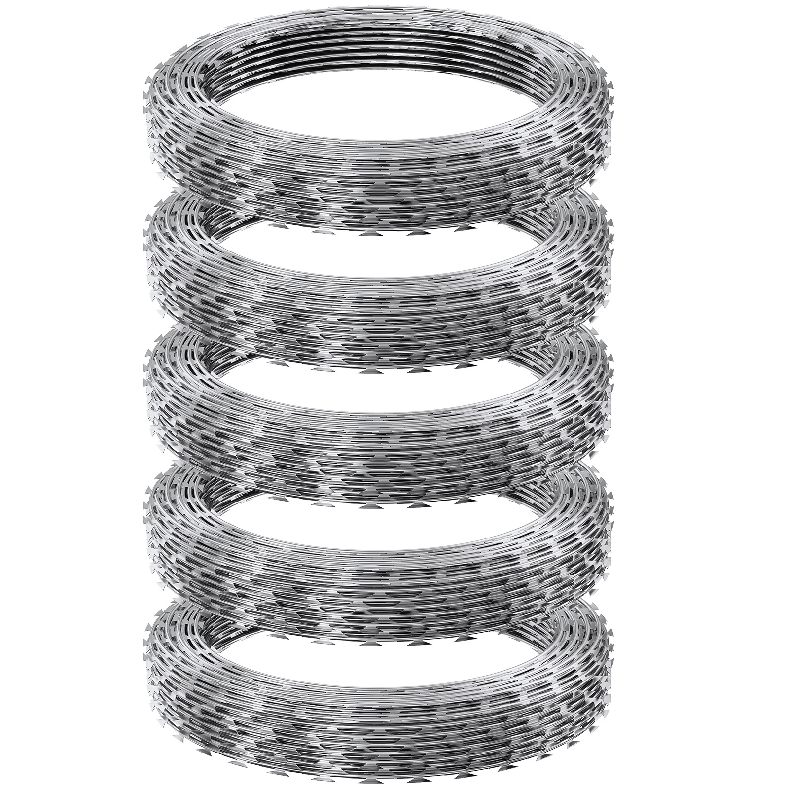 vidaXL Razor Wire Nato Helical Wire Fence Concertina Wire Galvanized ...