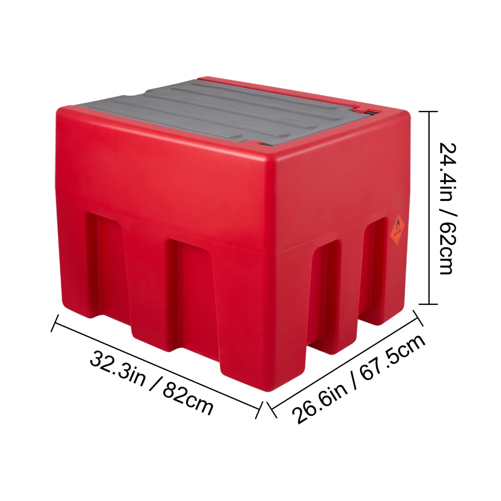 KFFKFF Red 58 Gallon Capacity & 10 GPM Flow Rate,Portable Diesel Tank ...