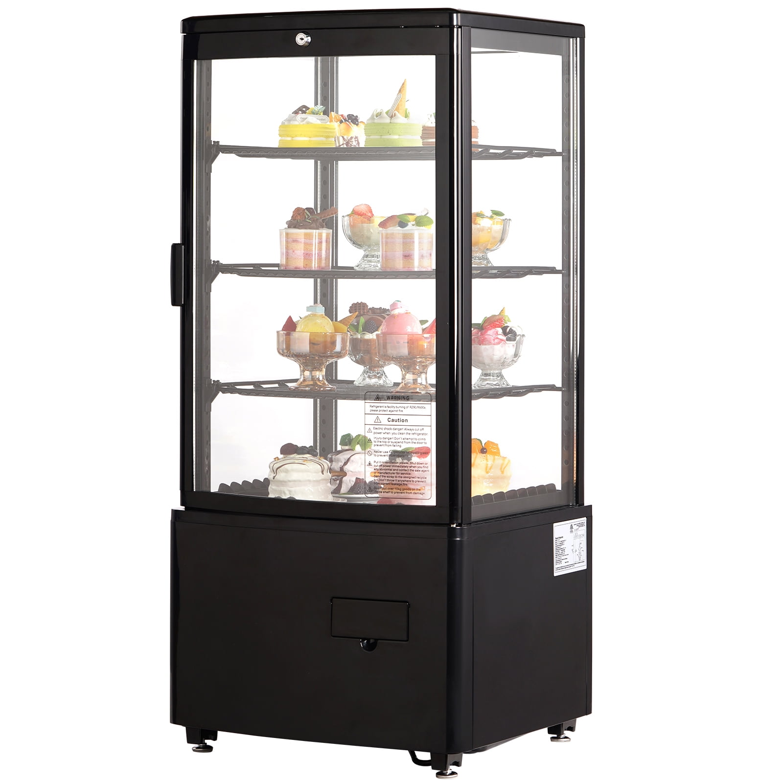 KFFKFF Refrigerated Display Case Bakery Display Fridge Case 3 cu ft/85L ...
