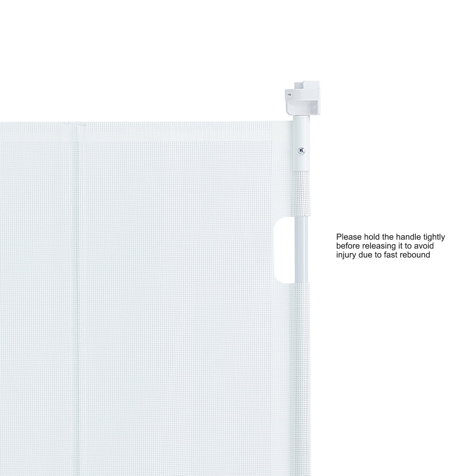 KFFKFF Retractable Baby Gate, 34.2" Tall, Extends to 60" Wide, Mesh Dog ...