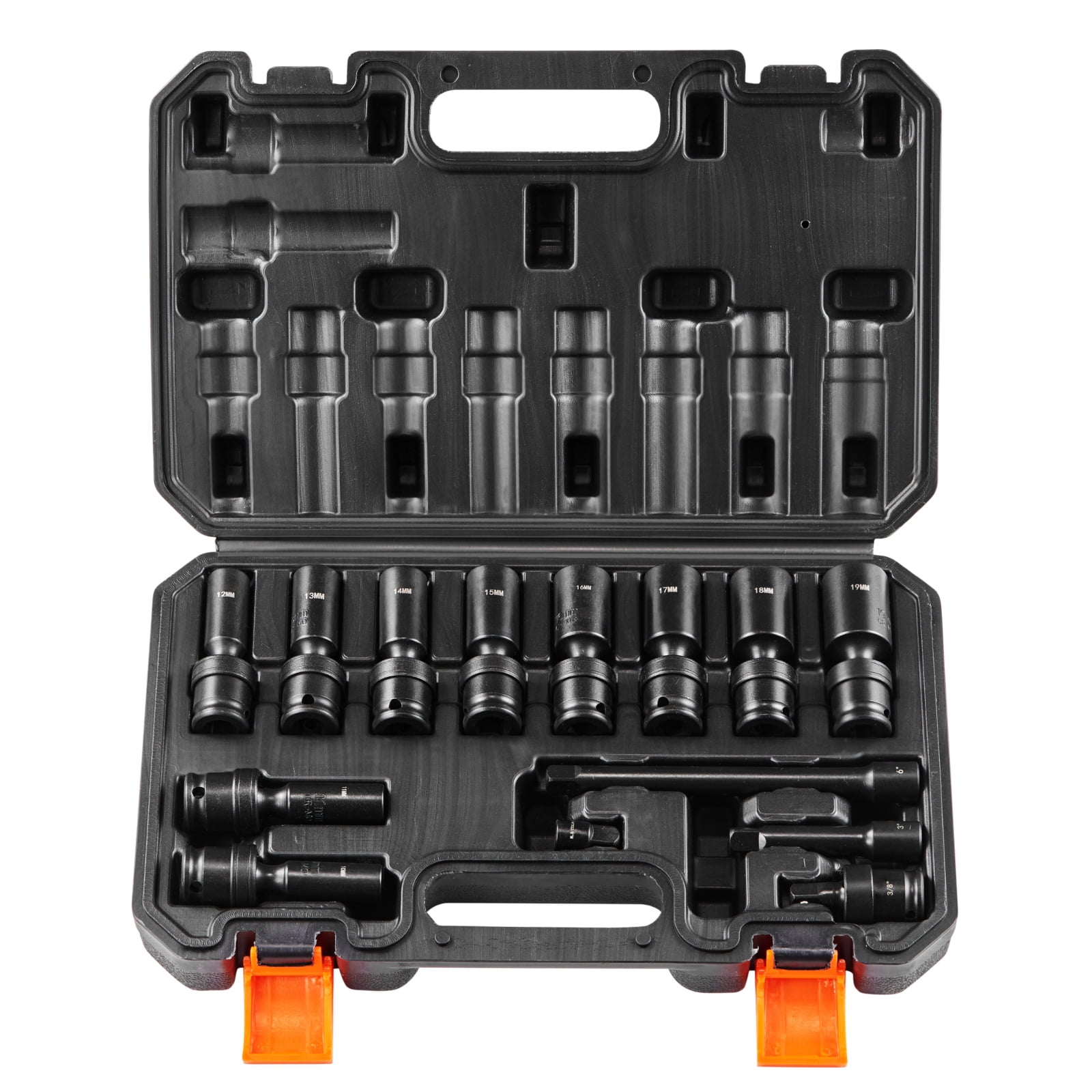 KFFKFF Rotating Impact Socket Kit, 14PC Universal Set - 3/8" Drive Deep ...