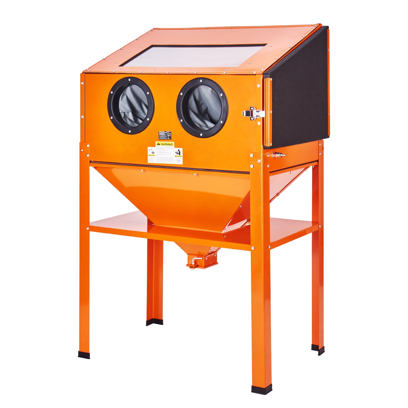 SKYSHALO Sand Blasting Cabinet 60 Gallon with Stand Blasting Gun & 4 ...