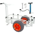 KFFKFF Sand Fishing Trolley, 350 lbs Capacity, Marine and Fish Cart ...