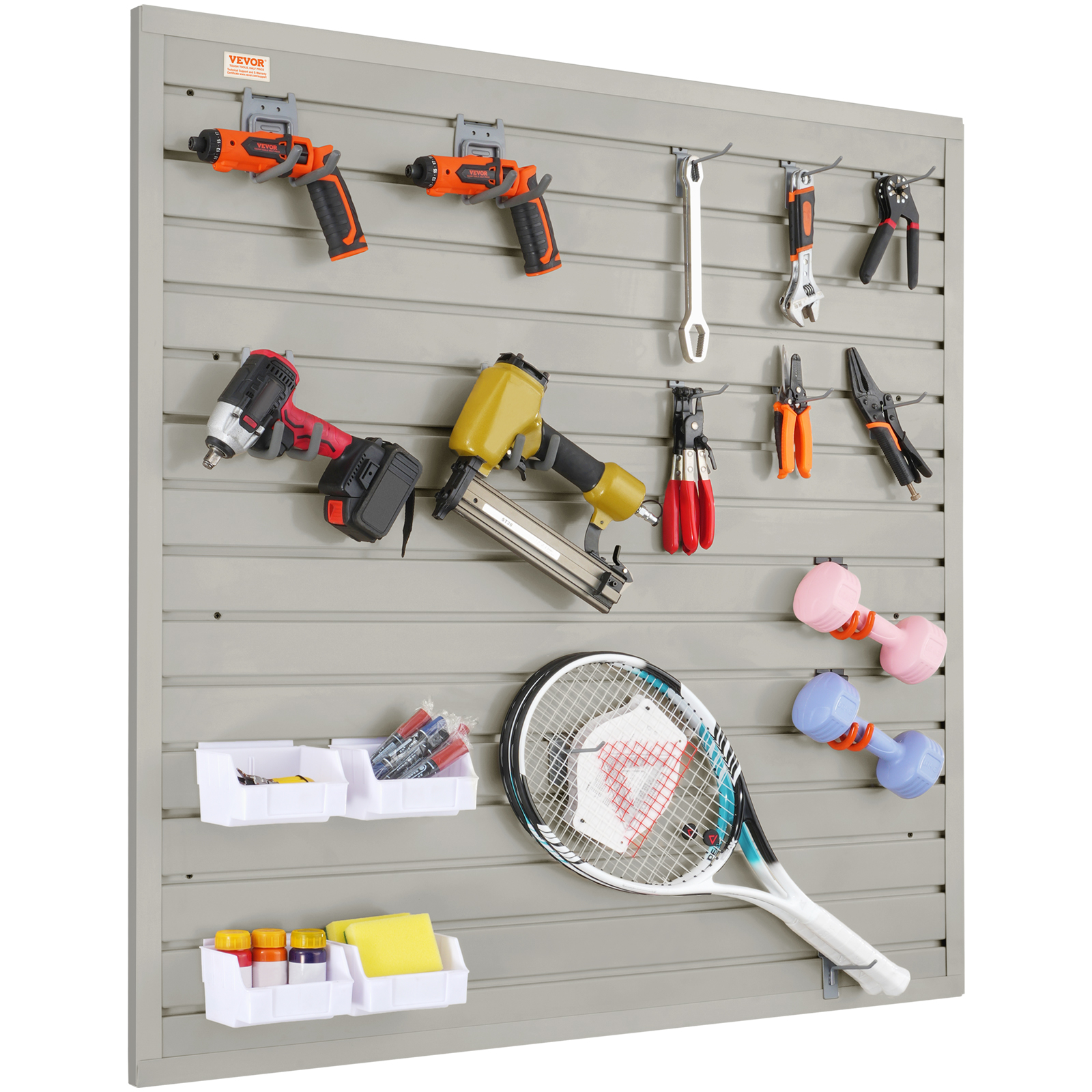 SKYSHALO Slatwall Panels with Hooks, 32 sqft PVC Slat Wall Panels 8ft x ...