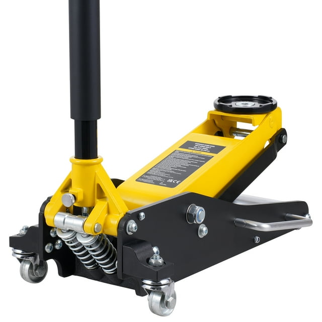 KFFKFF Sleek Aluminum Floor Jack, 2 Ton Capacity, Dual Piston Fast Pump ...