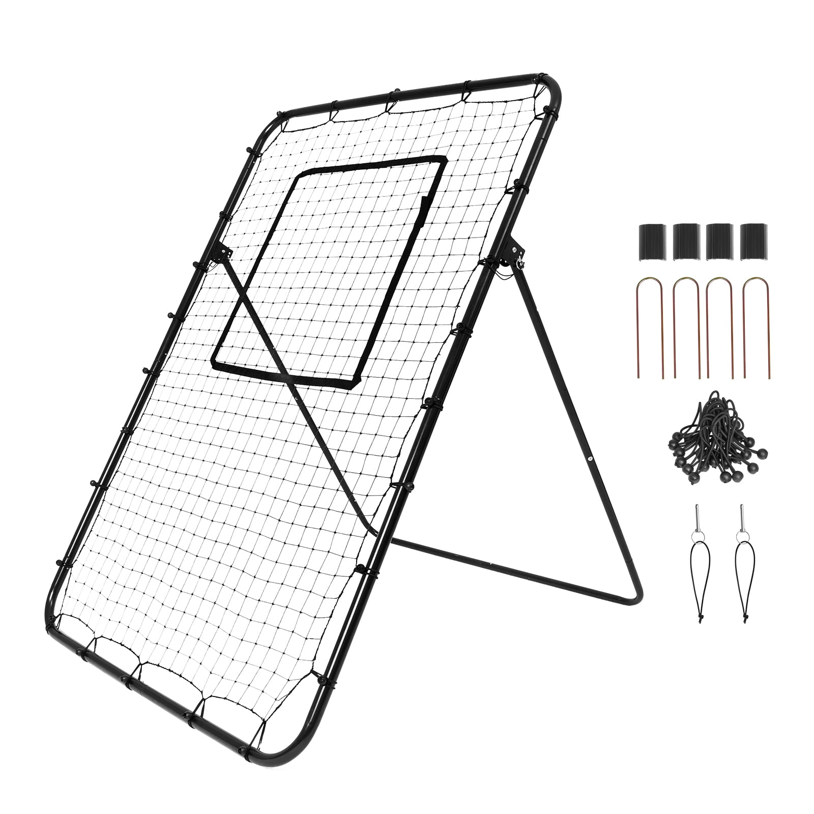KFFKFF Softball and Baseball Rebound Net, 4x6 Ft, Ideal for Training ...