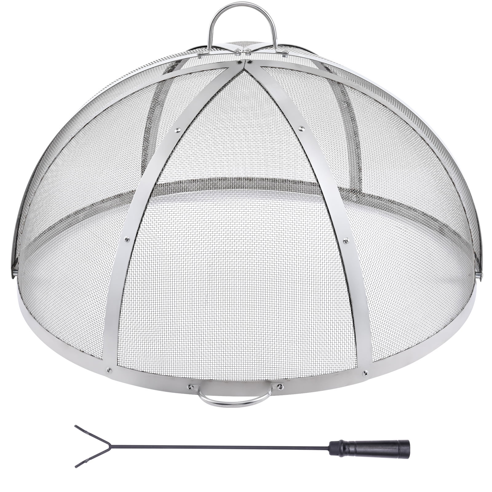 SKYSHALO Spark Guard for Firepits, 40" Wide, Circular Outdoor Fire Pit ...