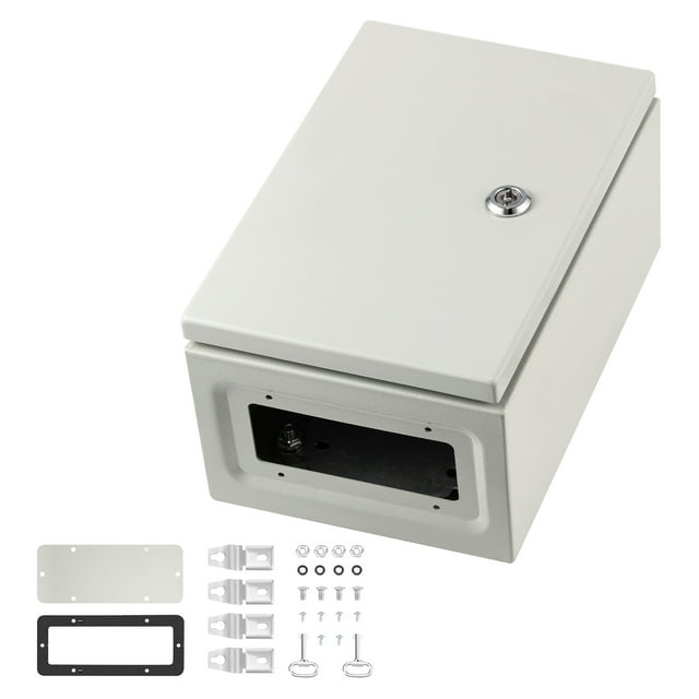 SKYSHALO Steel Electrical Box 12” x 8” x 6” Electrical Enclosure Box ...