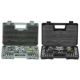 SKYSHALO 80Pcs Tap and Die Set, Metric/SAE, Bearing Steel, Threading Tool with Accessories and ...