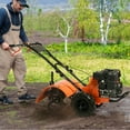 KFFKFF Tiller Cultivator Gas Powered 212CC 4-Stroke Garden Cultivator ...