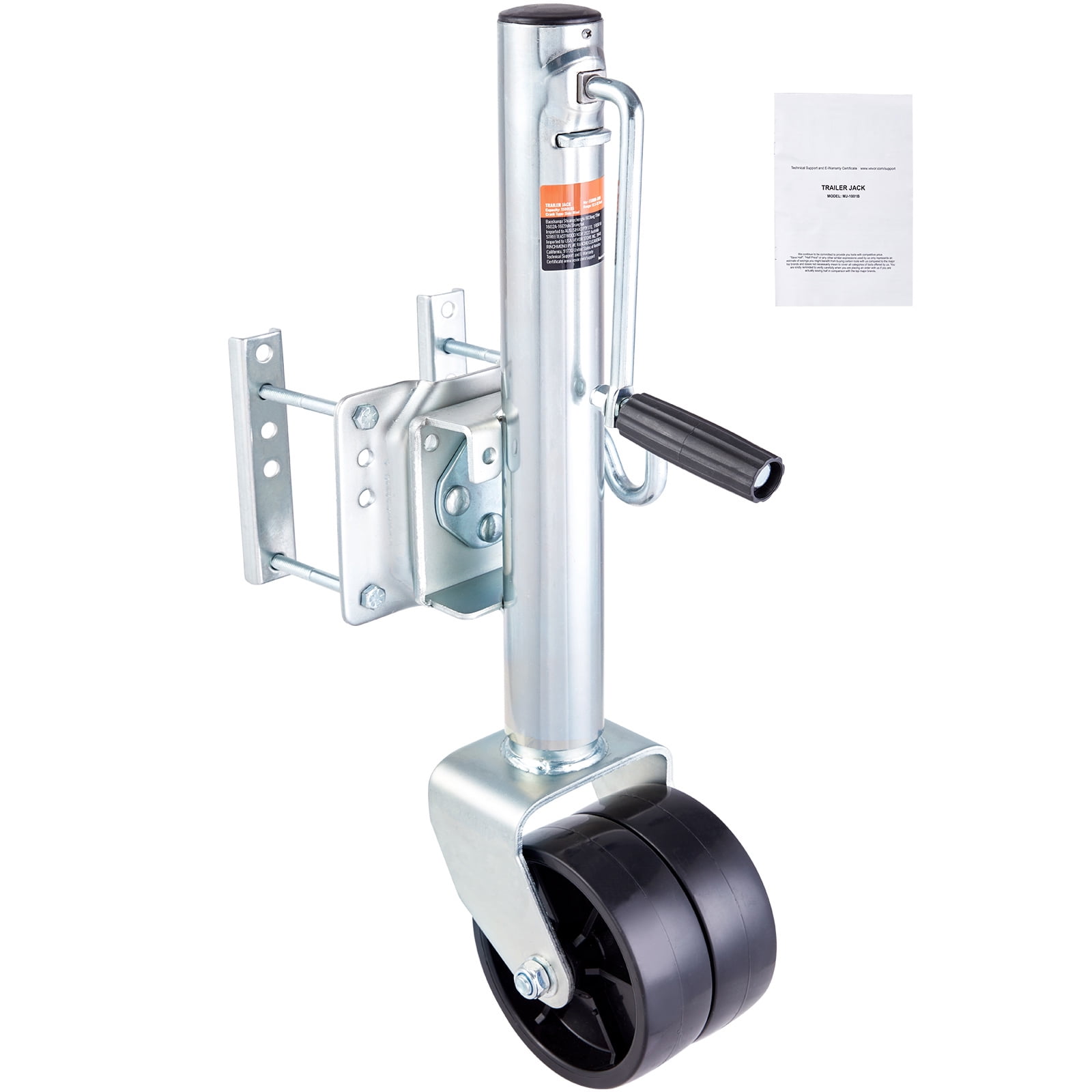 KFFKFF Trailer Tongue Jack, 35.3 in Height, Bolt-on Design, Supports up ...