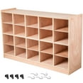 SKYSHALO Kids' Playroom Organizer Unit - Wooden Bookshelves Storage 20 Cubbies - Walmart.com
