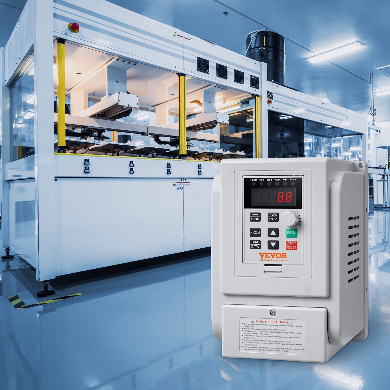 SKYSHALO VFD 2.2KW 10A 3HP Variable Frequency Drive for 3-Phase Motor ...