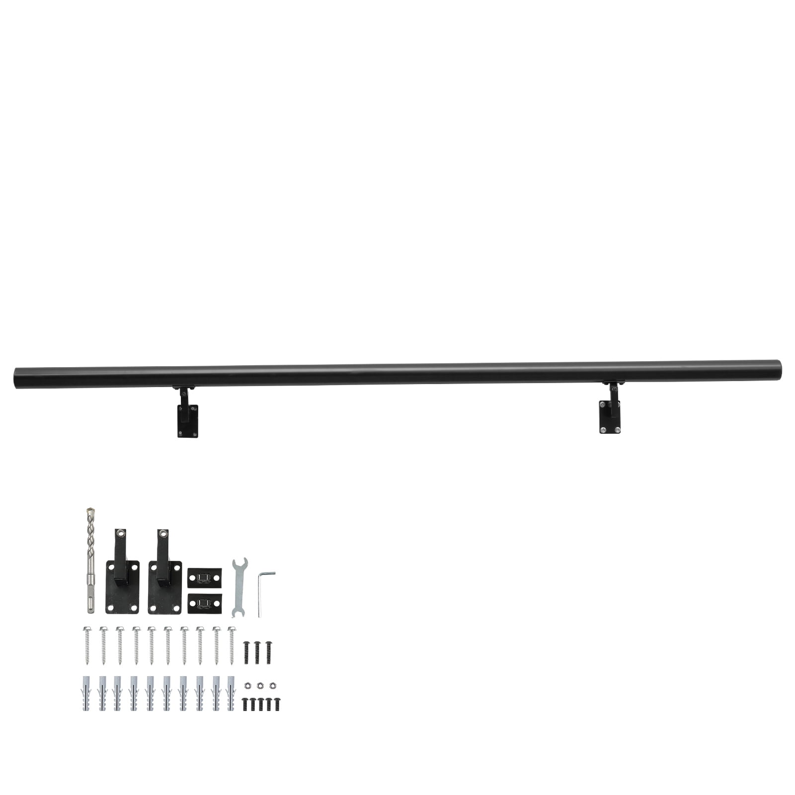 SKYSHALO Wall-Mounted Stair Handrail, 5ft Length, Indoor and Outdoor ...