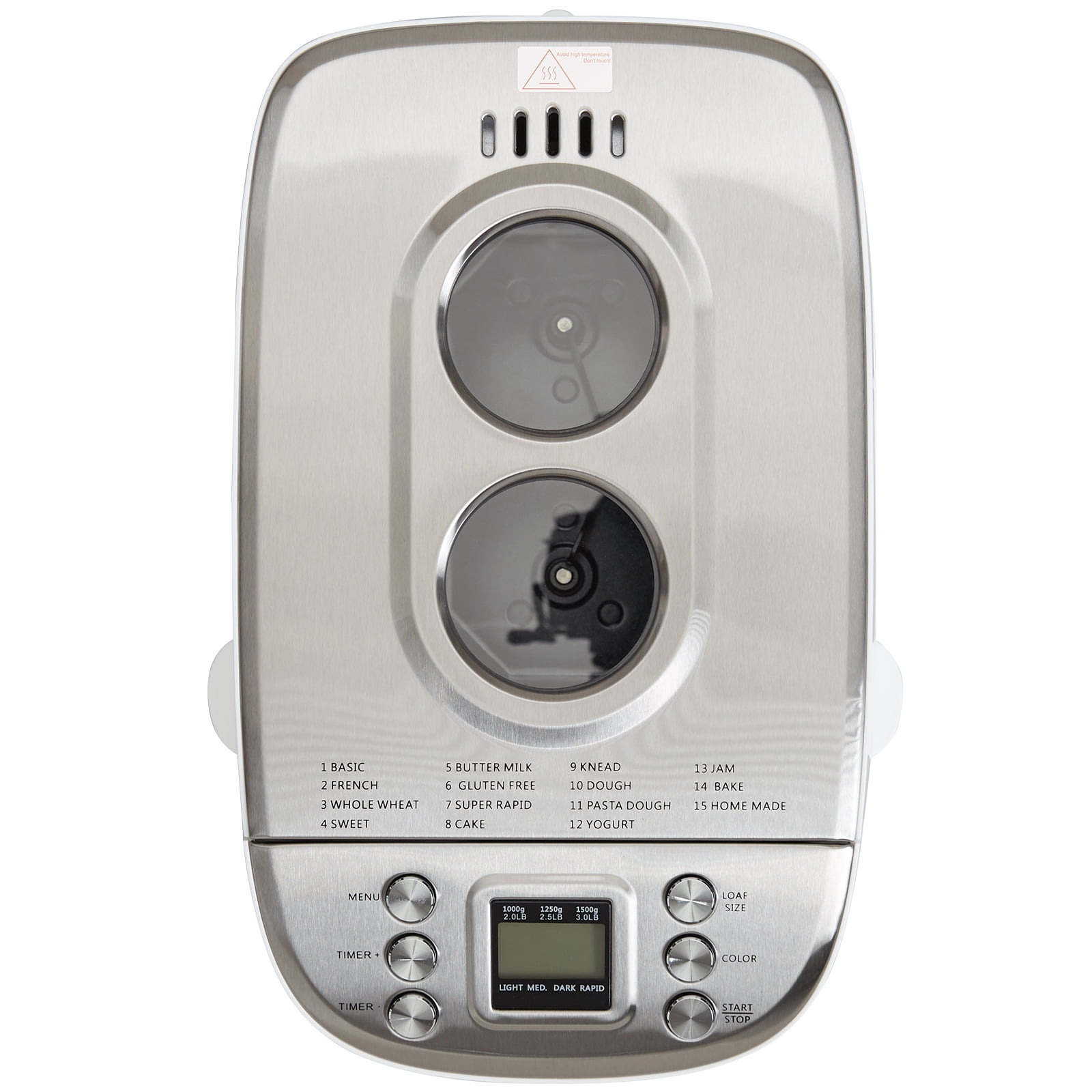 VEVORDIRECT 3LB 15-in-1 Bread Maker Automatic Compact Dough Machine ...