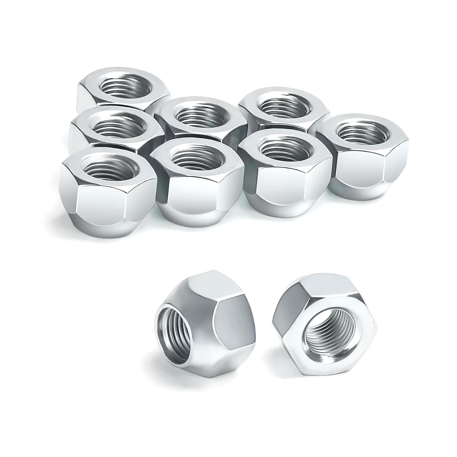 SKYSONIC 1/2"-20 Boat Trailer Lug Nuts,10pcs 509 Open Ended Trailer Nut fit Boat Camper RV ...