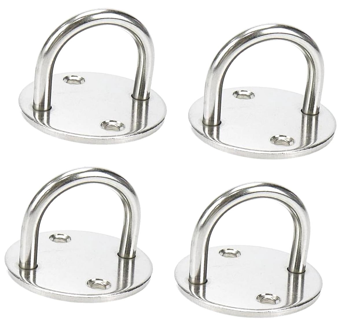 SKYSONIC 1.97" Ceiling Mount Steel U Pad Eyes Plate Top Hook with ...
