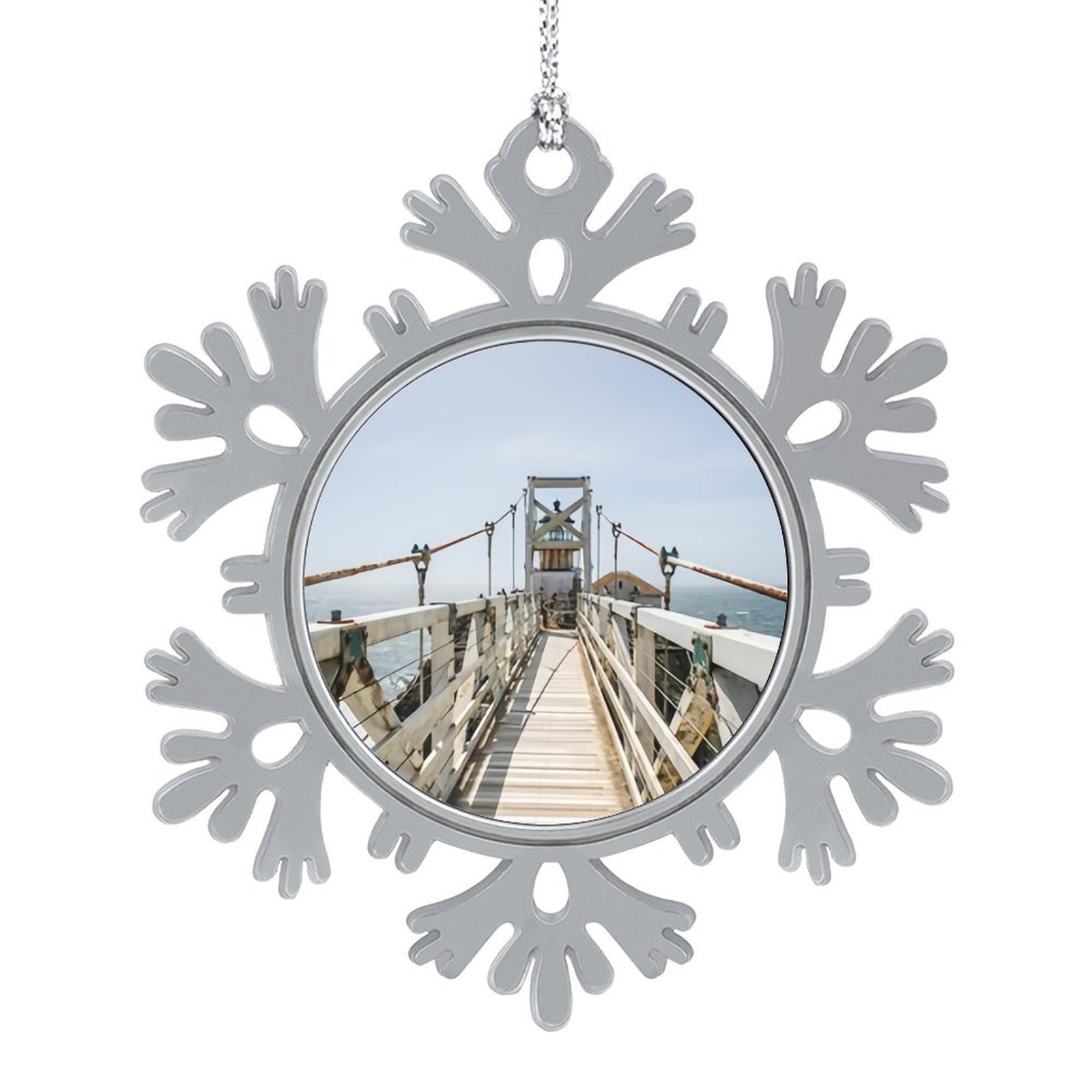 SKYSONIC 1 PCS Christmas Snowflake Hanging Ornament Keepsakes ...