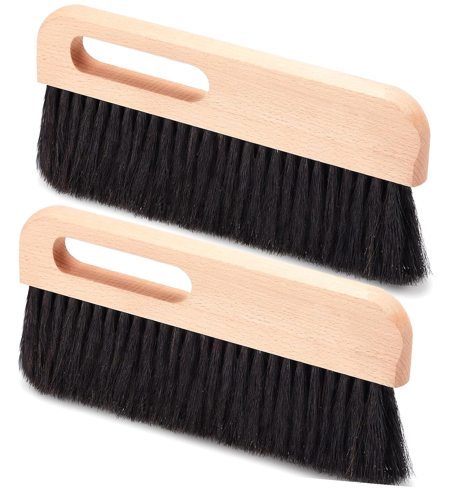 SKYSONIC 1 Piece Concrete Horsehair Bristle Broom, 12 Inch Length with ...