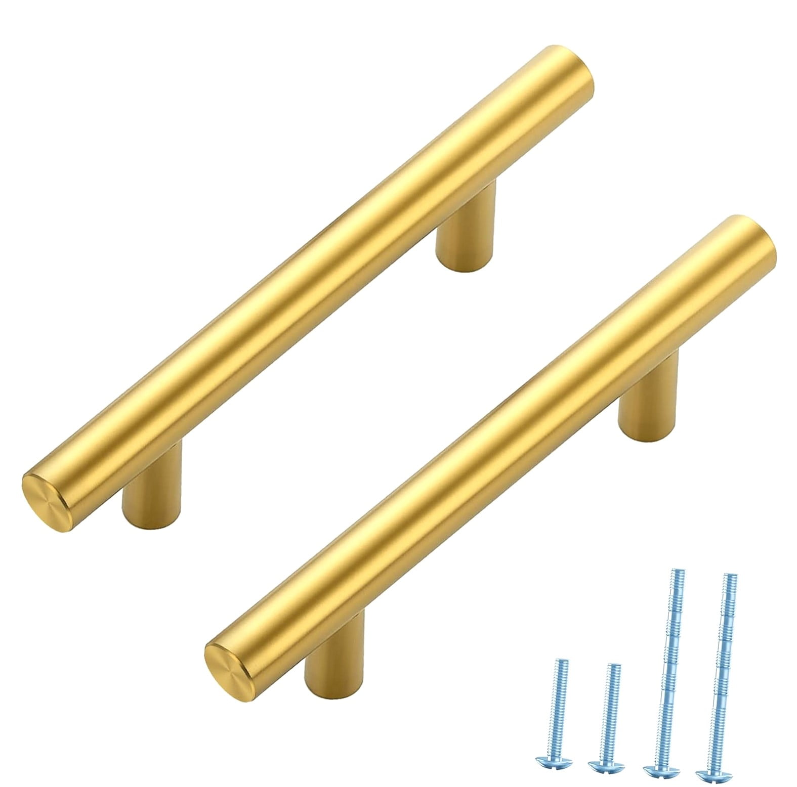 SKYSONIC 10 Pack 5 Inch Cabinet Pulls, 3 Inch (76mm) Hole Center Steel ...