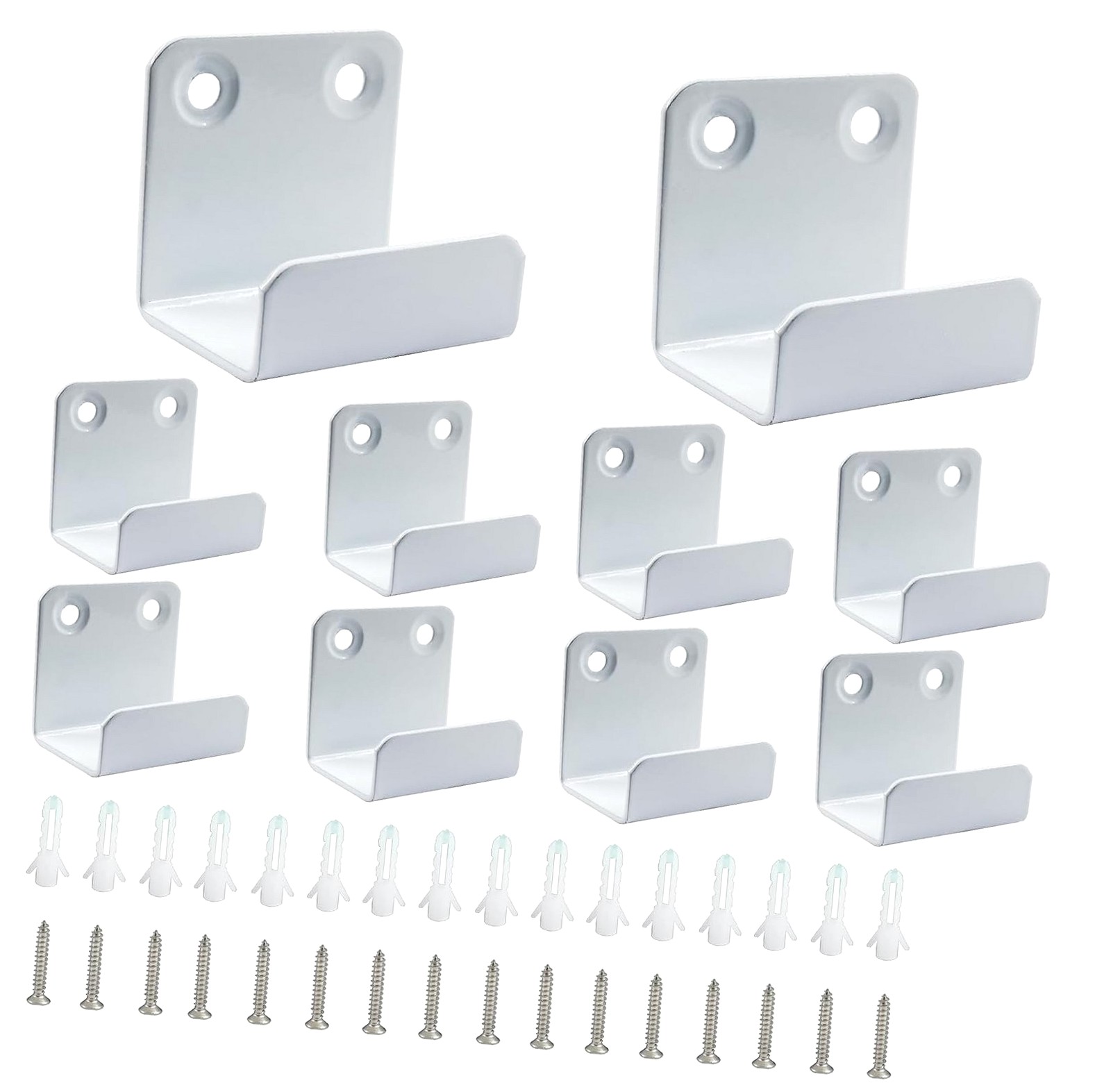 SKYSONIC 10 Pack Steel Hanger Ceramic Tile Hanger Wall Mount Brackets ...
