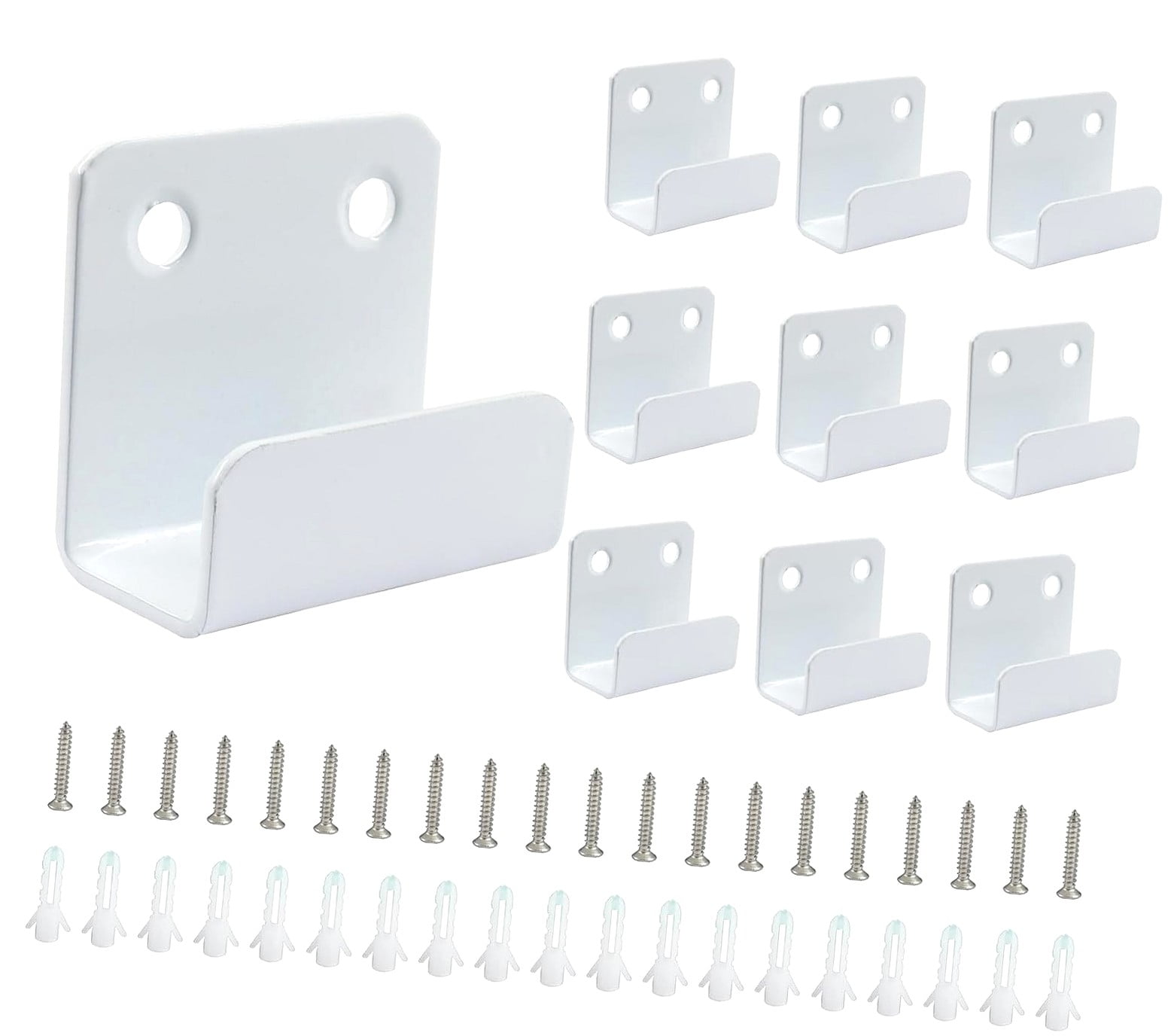 SKYSONIC 10 Pack Steel Tile Display Wall Hanger Fastener and Mount ...